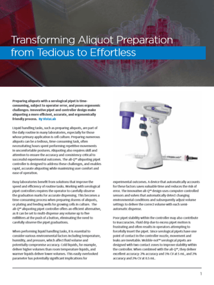 Transforming Aliquot Preparation from Tedious to Effortless | Lab Manager
