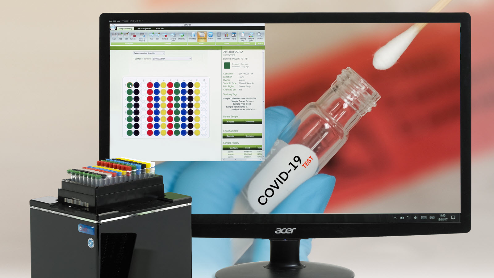 Reliable Track & Trace Scanner for COVID-19 Samples