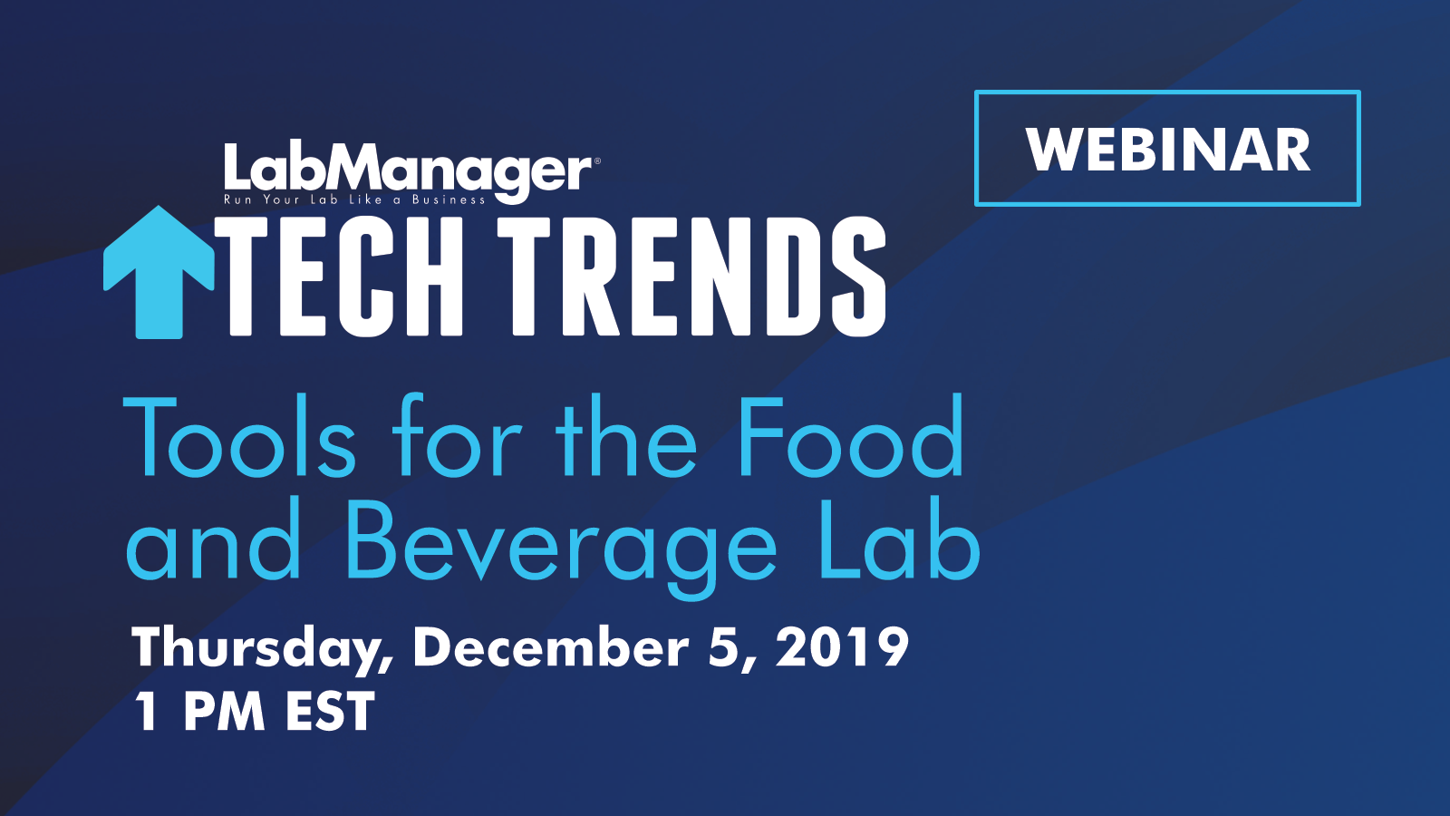 Tools for the Food and Beverage Lab Webinar
